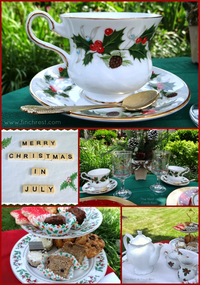 The Nest at Finch Rest: Christmas in July Garden Tea