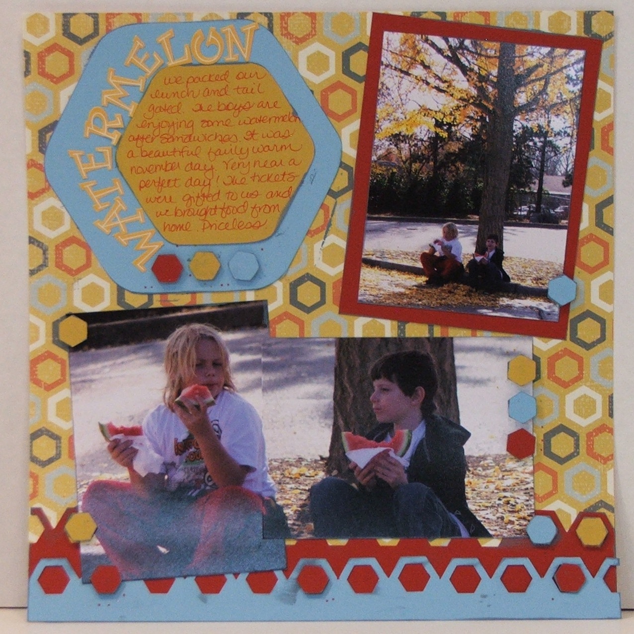 Golden Goddess Designs: Creative Memories Hexagon Border Maker Layout