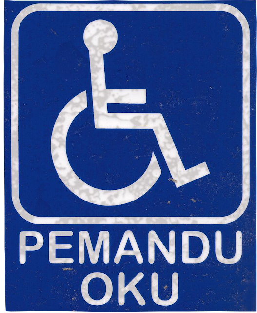 OKU Handicap Sticker / OKU Bumper Sticker / Disability Sticker : OKU ...