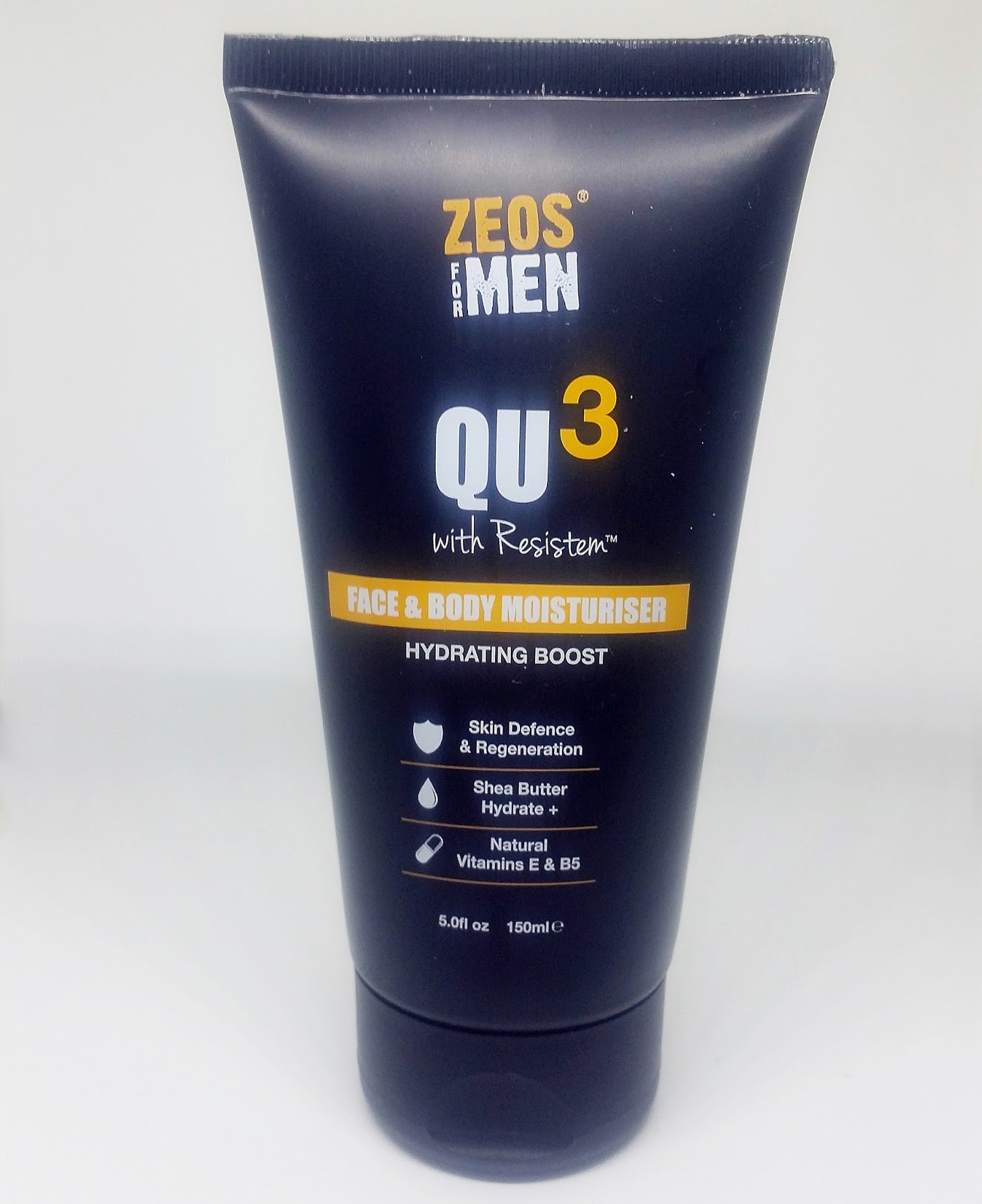 ZEOS For Men QU3 Expert Defence Skin Care Range.