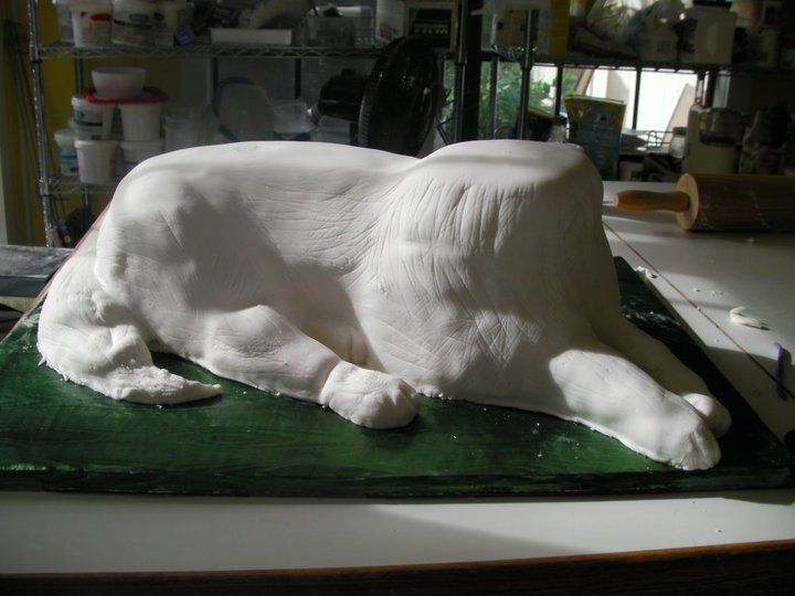 Edge Desserts: Construction of German Shepherd Cake