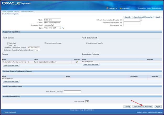 Oracle Applications: Oracle R12 Credit Card Payments Setups and Process
