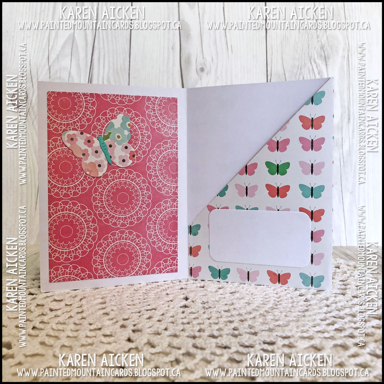 Painted Mountain Cards: Folded Gift Card Holders