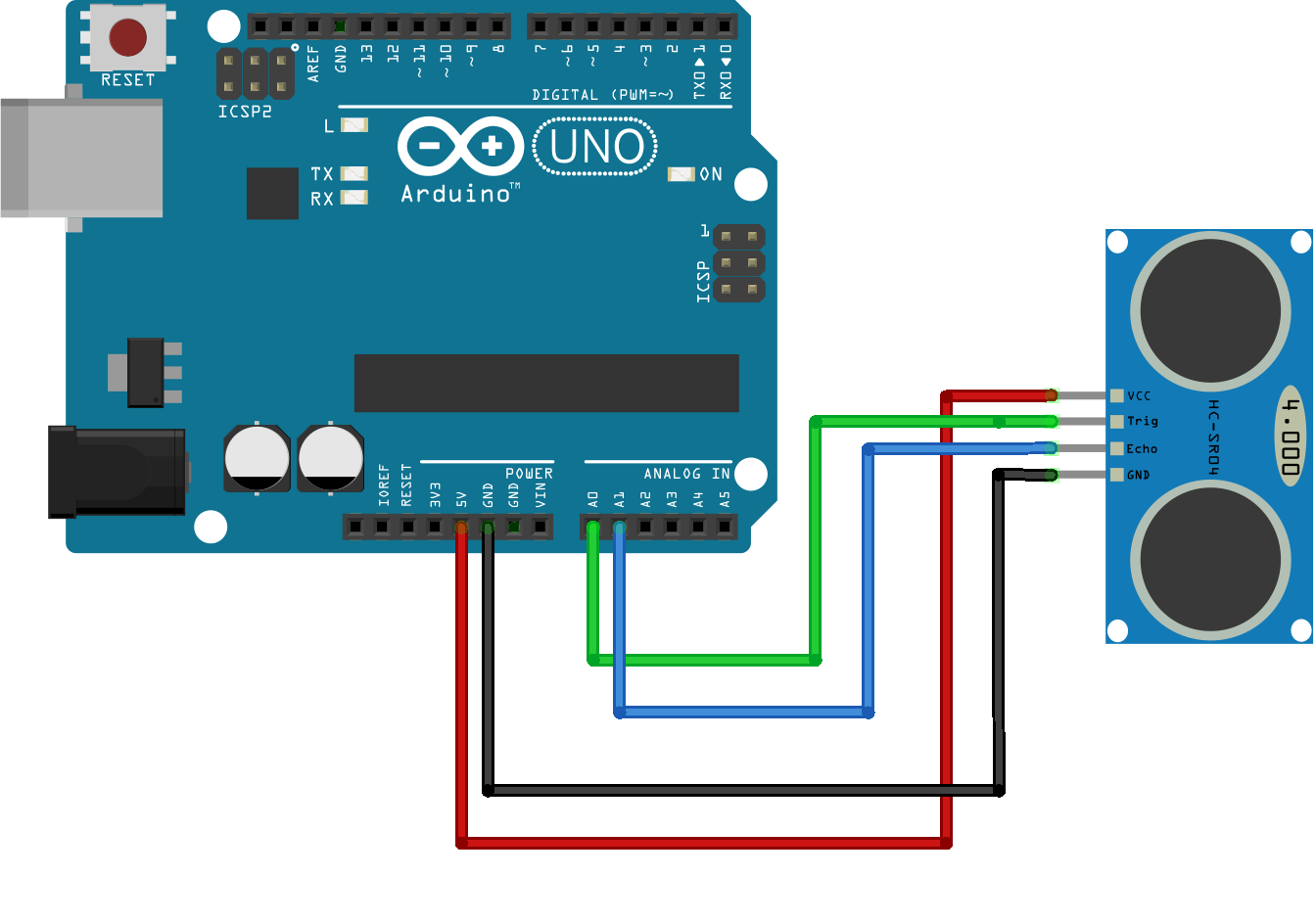 Arduino - Componentes y programación código abierto: Sensor HC-SR04 ...