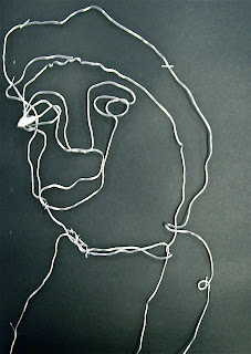 Use Your Coloured Pencils: Contour Line Self Portraits