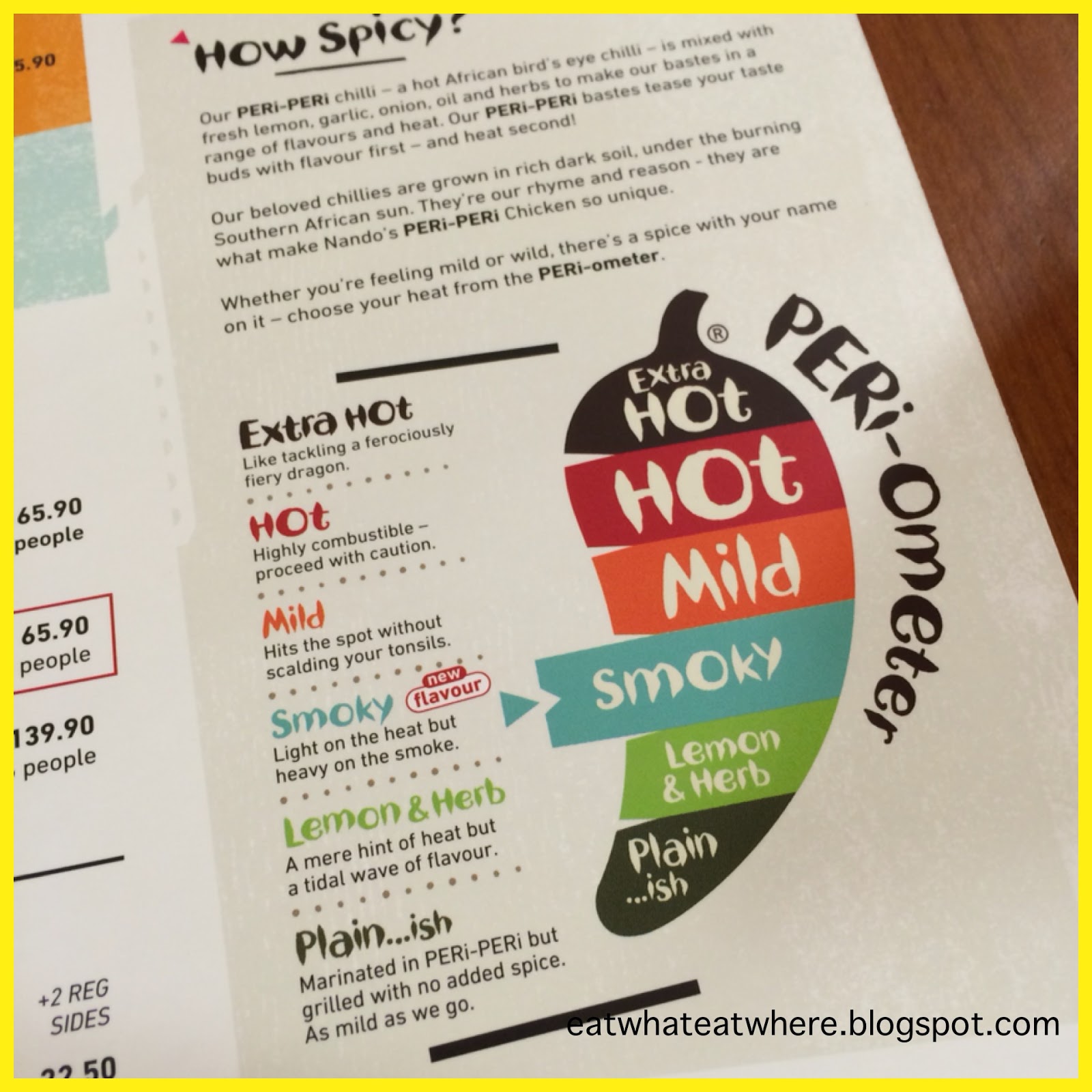 Eat what, Eat where?: Just One Food - Nando's New Smoky Peri-Peri Flavour