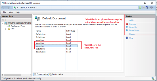 Install PHP on window with IIS