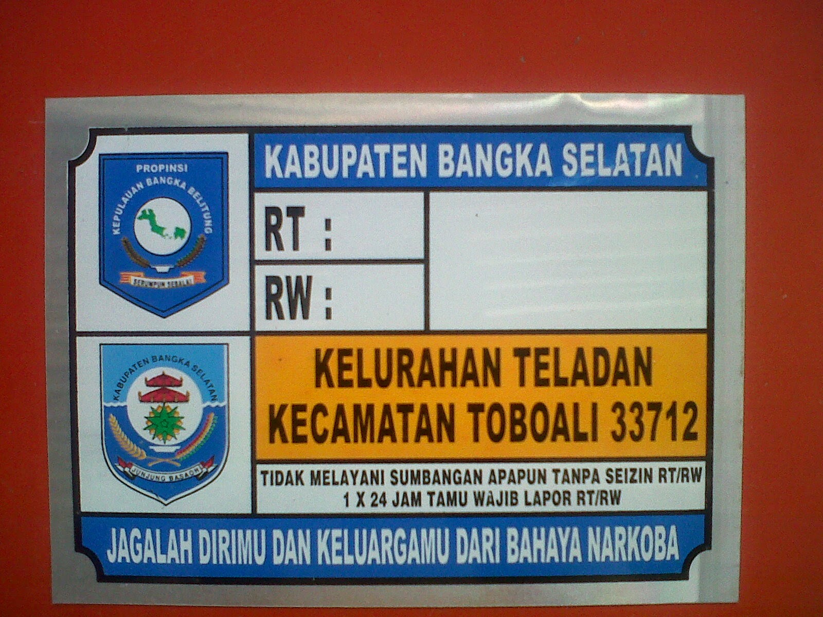 CONTOH PLAT NOMOR RUMAH | SPECIALIS CETAK PLAT NOMOR RUMAH