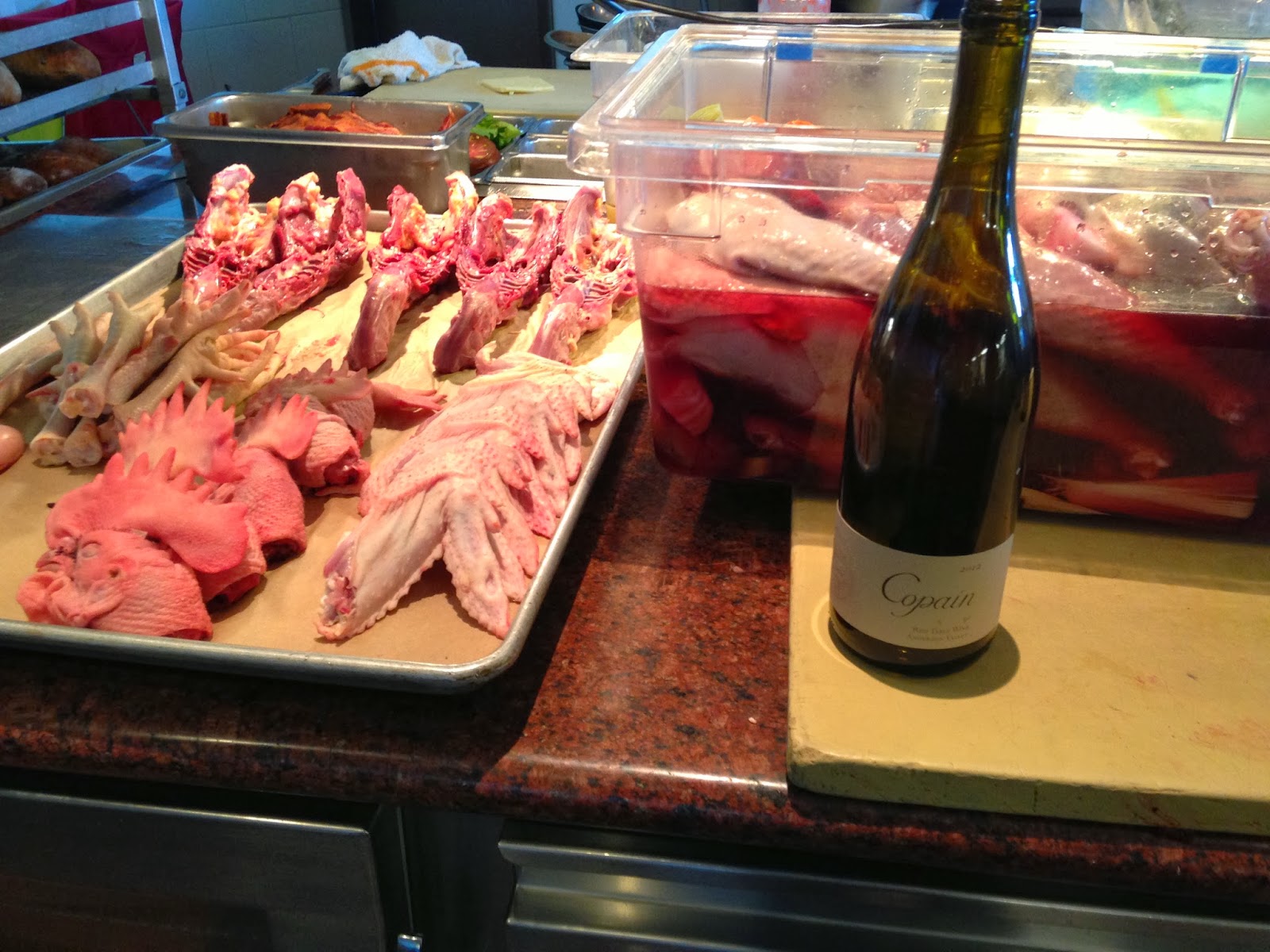 The Post Ranch Kitchen: Local Rooster and Cockscomb