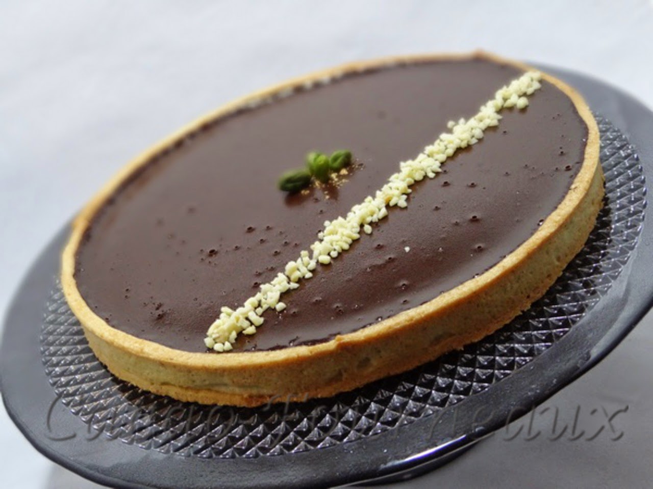 Cacao-fourneaux: Une tarte au chocolat ultra fondante ça vous tente