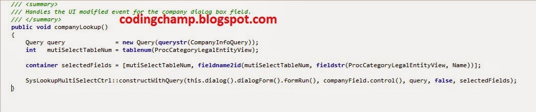 Coding Champ Creating Multi Select Lookup In Ssrs Reports In Microsoft Dynamics Ax 2012
