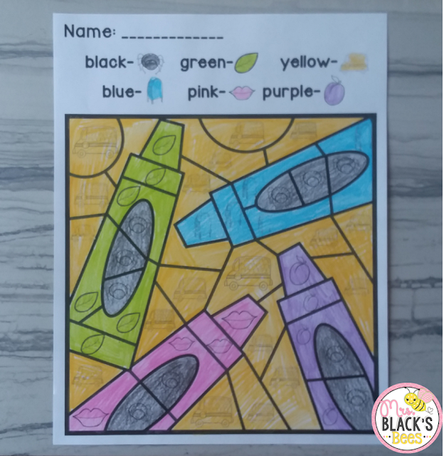 Color by Code Activities- Plus a FREEBIE | Mrs. Black's Bees