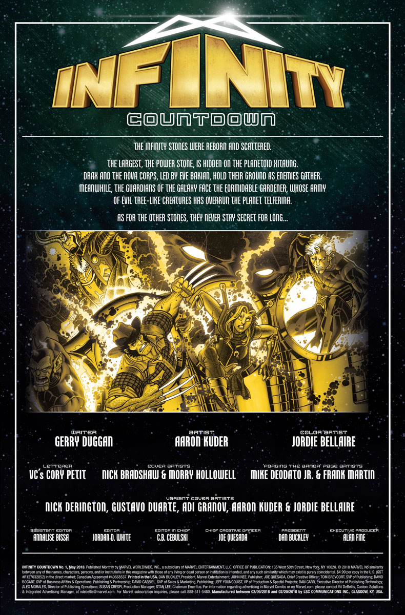 Veja capas, preview e trailer da primeira edição de Infinity Countdown ...