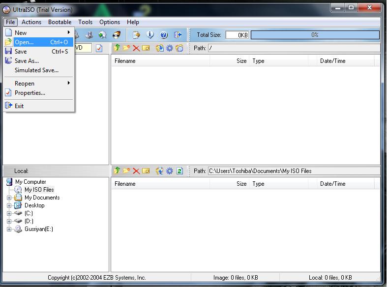 instalasi software aplikasi: cara mengubah file ISO kedalam bentuk CD ...