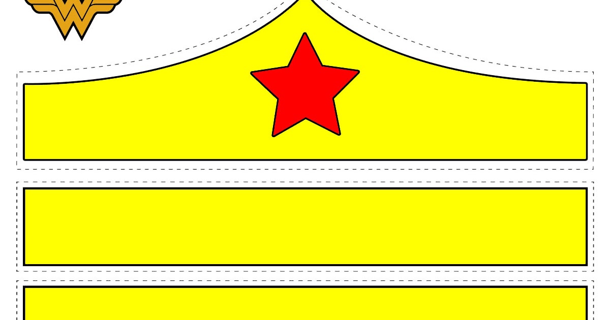 Wonder Woman Tiara Template
