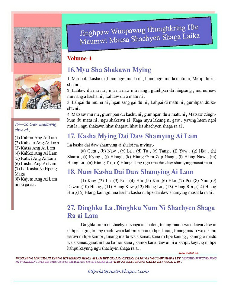 Hugawng kachin(Jinghpaw,singpo,jingphosu): Jinghpaw HtungHking Shachyen ...