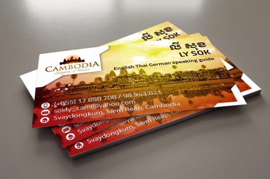 Tour guide business card | visiting cambodia