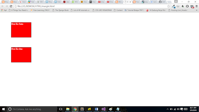 Tutorial Css Part 7 Belajar Margin Pada Css Tutorial Programming