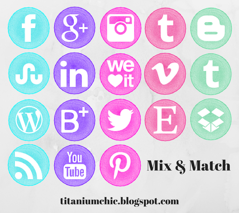 Free Social Media Icons + Buttons | Titanium Chic Free Social Media Icons + Buttons | Titanium Chic