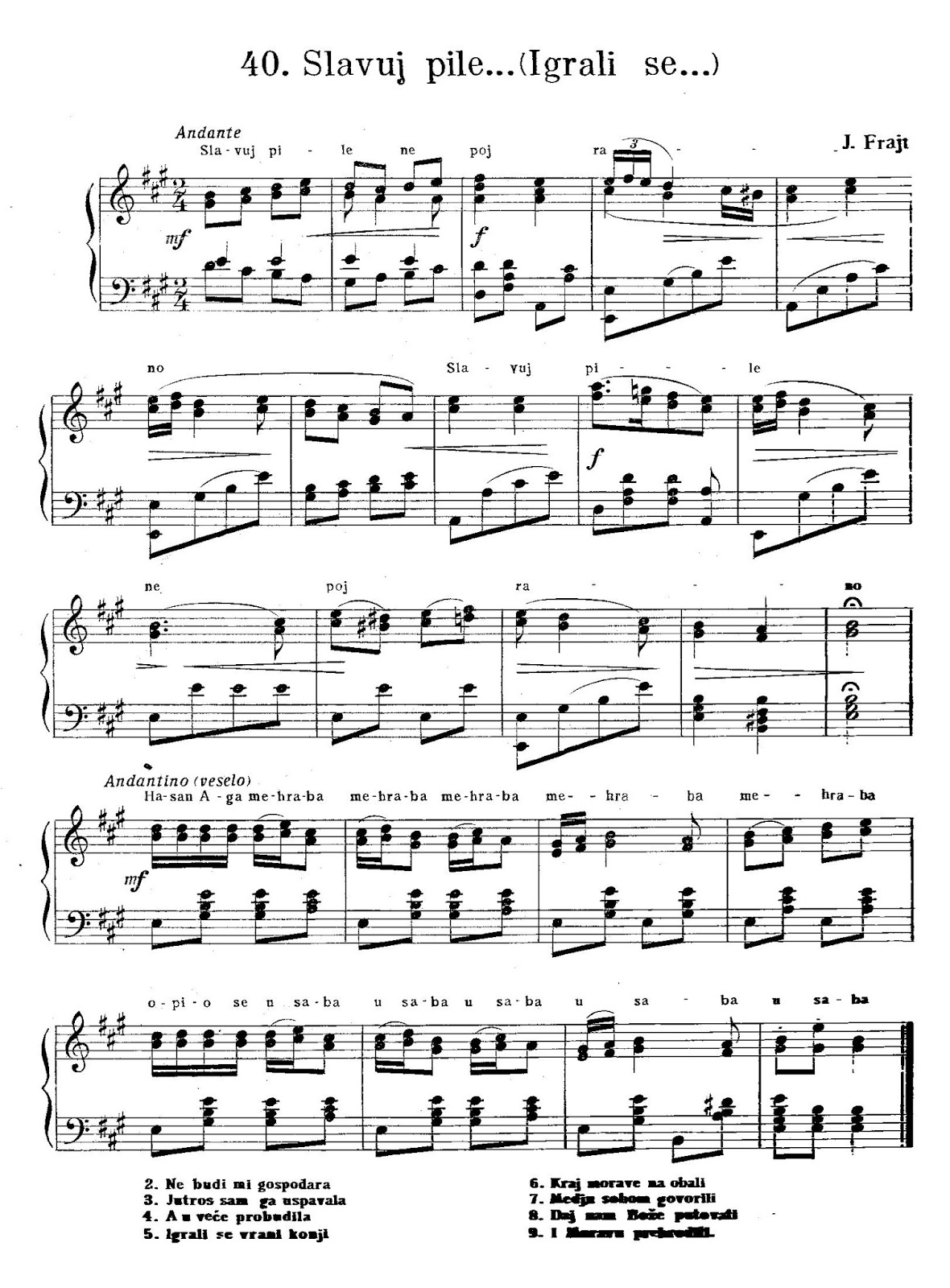 Scores for Balkan music Note za Harmoniku Violinu: Note za Harmoniku