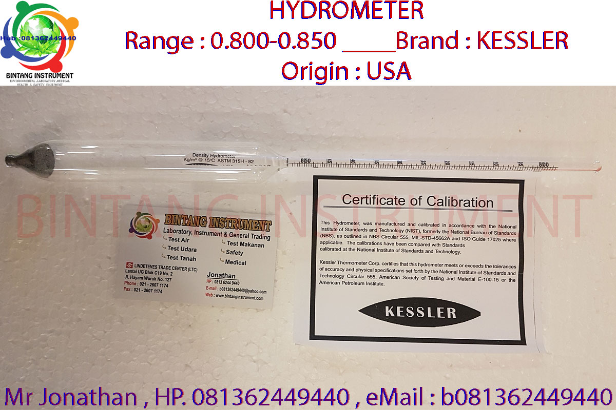 BINTANG INSTRUMENT : 081362449440 Jual Hydrometer Kessler 0.700-0.750 ...