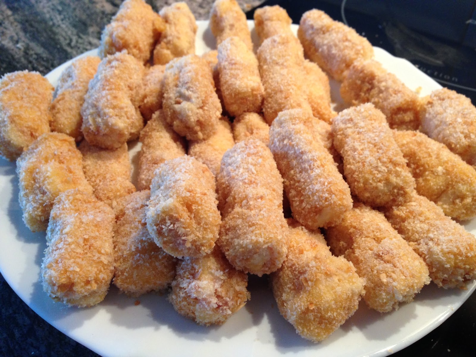 Homemade ham croquettes