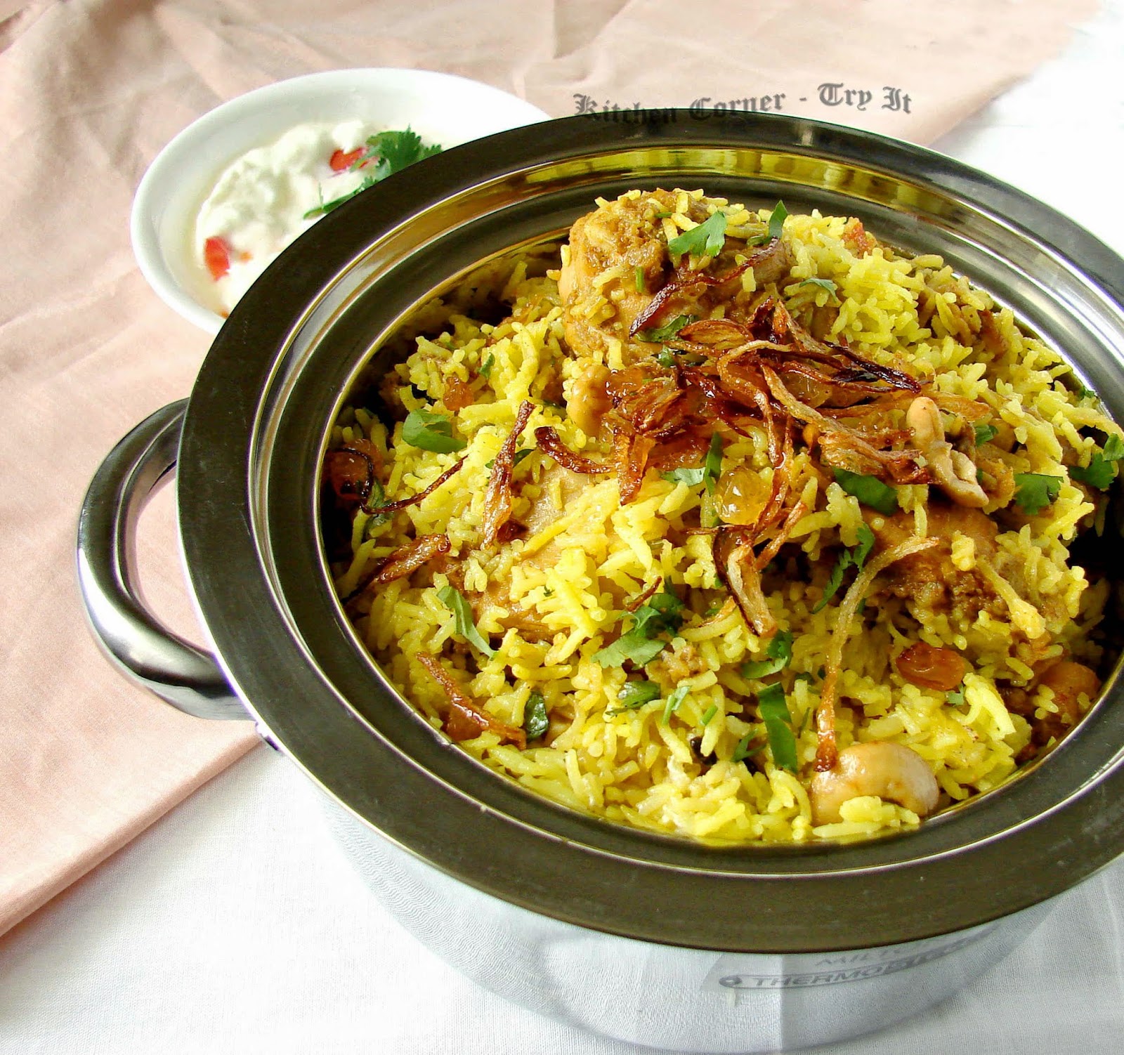 Kerala Chicken Biryani- Trivandrum Chicken Biryani