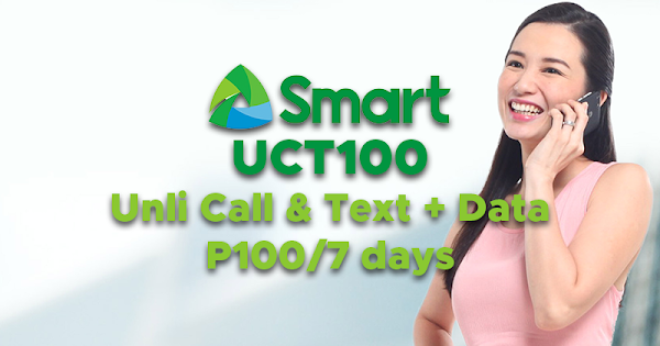 Smart UCT100: Unli Call to Smart, TNT, Sun + Unli All-Net Texts for 7 ...