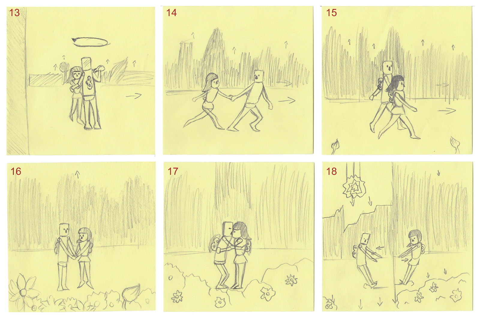Charlie Serafini's Art Blog: Narrative - Rough Storyboard #1