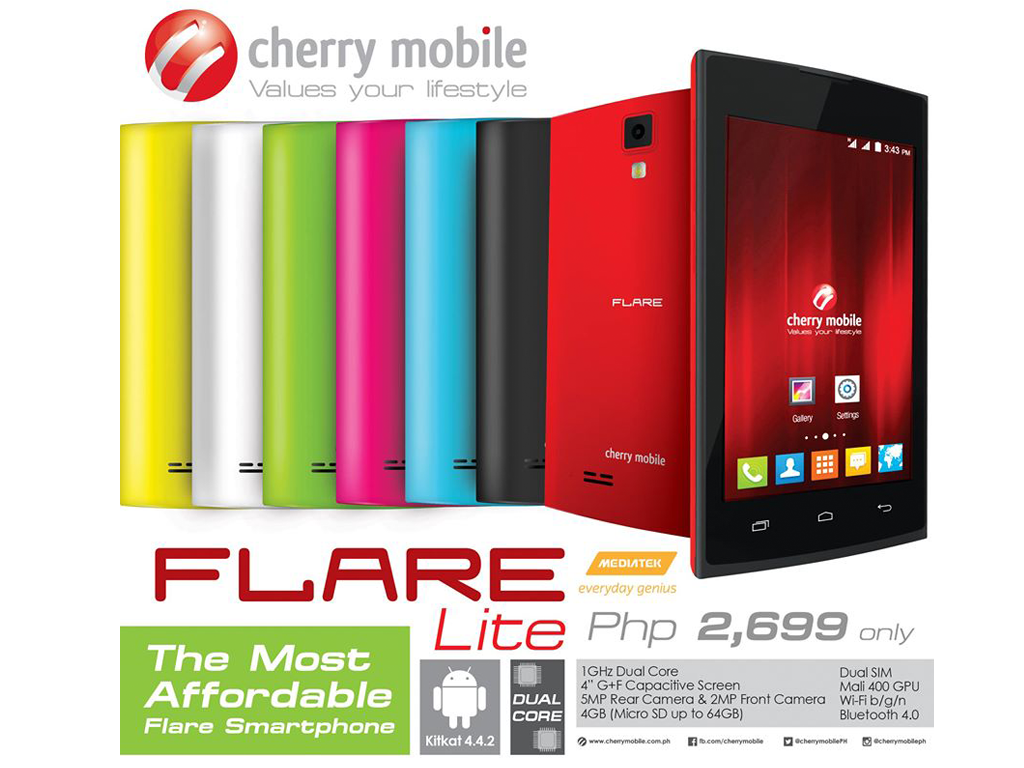 Cherry Mobile Flare Lite, The Most Affordable Flare Smartphone Priced ...