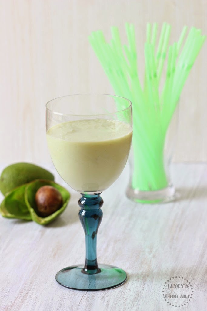 Avocado Milk Shake ~ Lincy's Cook Art
