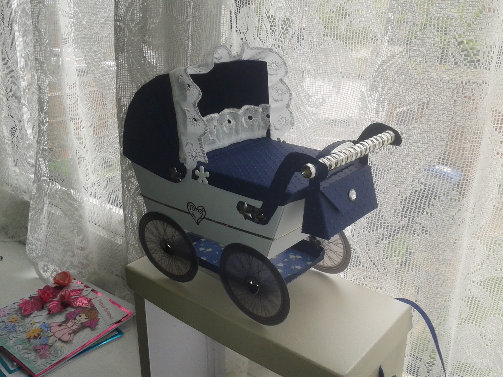 The Three Crafters..: Navy pram