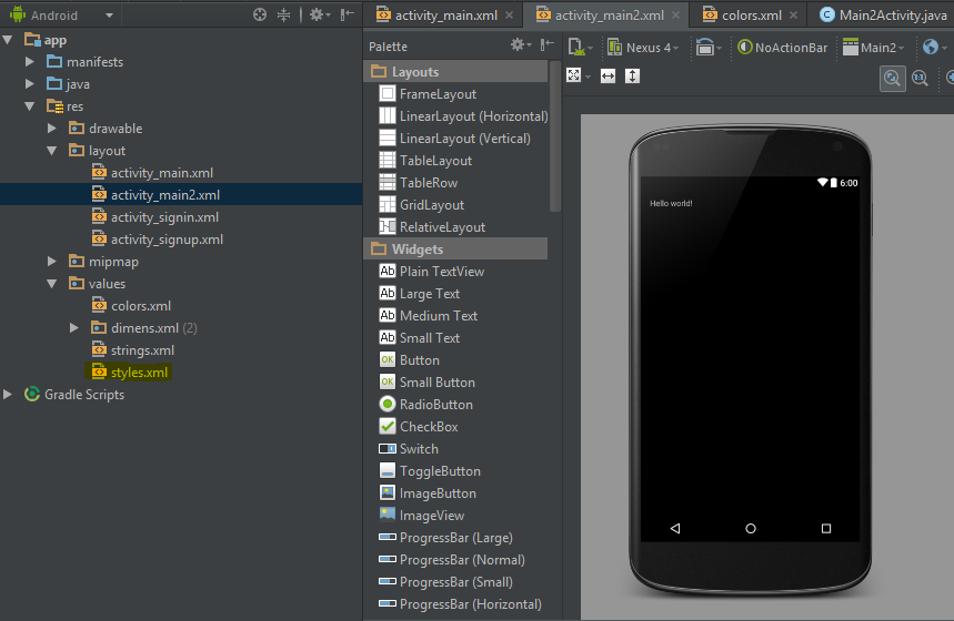 Android App Theme Change (Android Studio) Android App Theme Change (Android Studio)