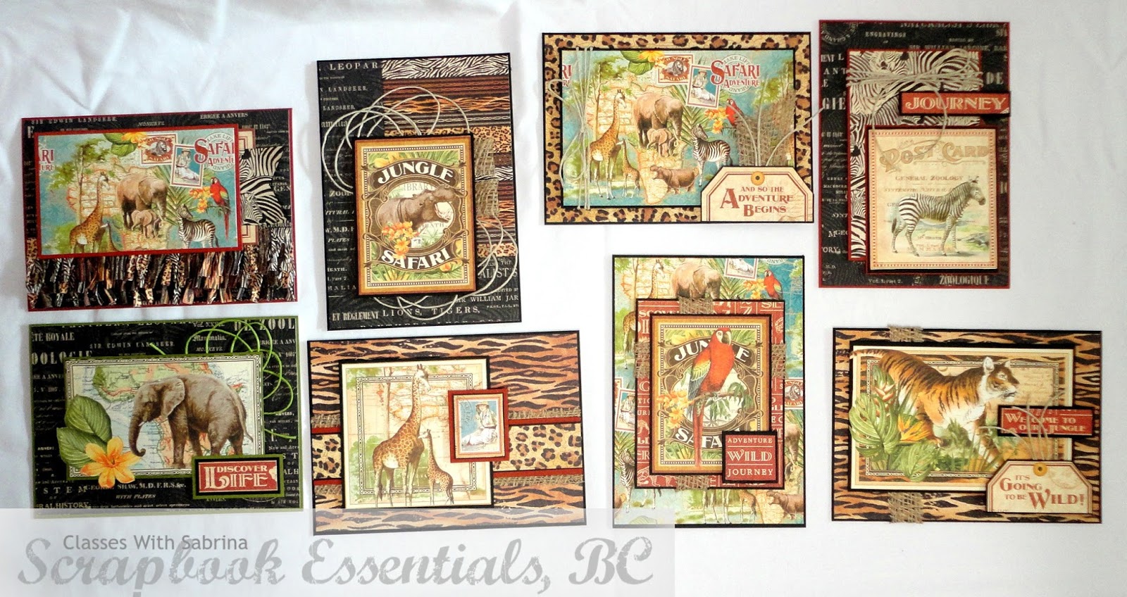 G 45 Safari Adventure 5 x 7 Card Class | Aspiring to Creativity