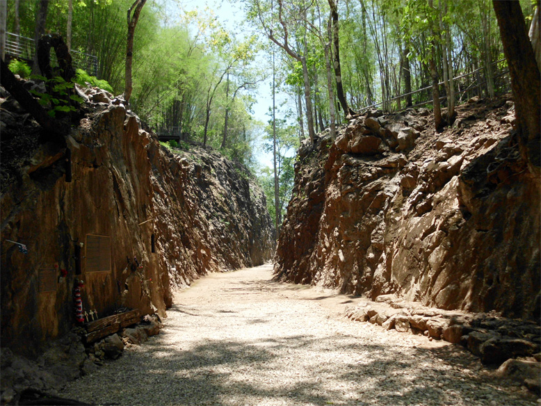 MapPaiNai: แผนที่ ทางรถไฟ ช่องเขาขาด (Hellfire Pass ช่องไฟนรก) อ.ไทรโยค ...