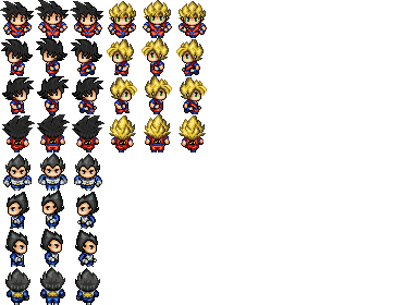 RPG maker Z: Personagens Dragon Ball Z RPG maker vx Ace