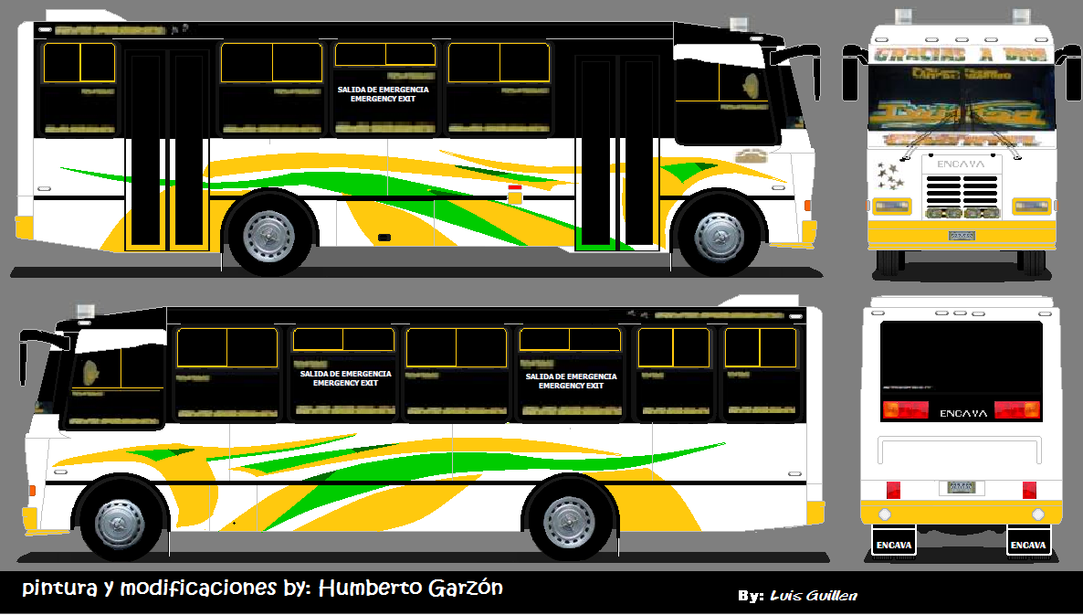 Diseños Encava y Otra Buses Venezuela: Encavas Pintadas