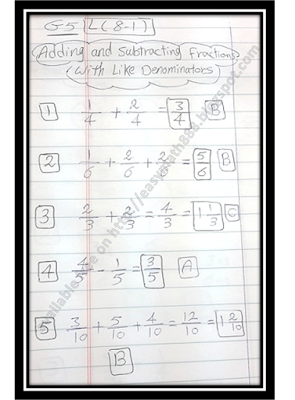 G5 Worksheets ~ Easy Math