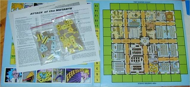 Marvel Comics of the 1980s: 1981 - Attack of the Mutants board game ...