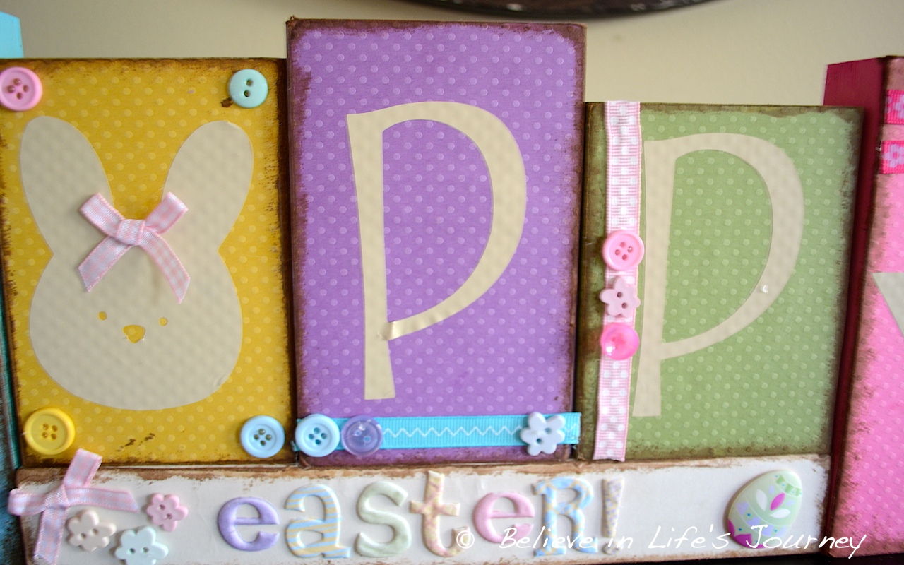 Believe in Life's Journey: "Hoppy Easter" 2x4 Project
