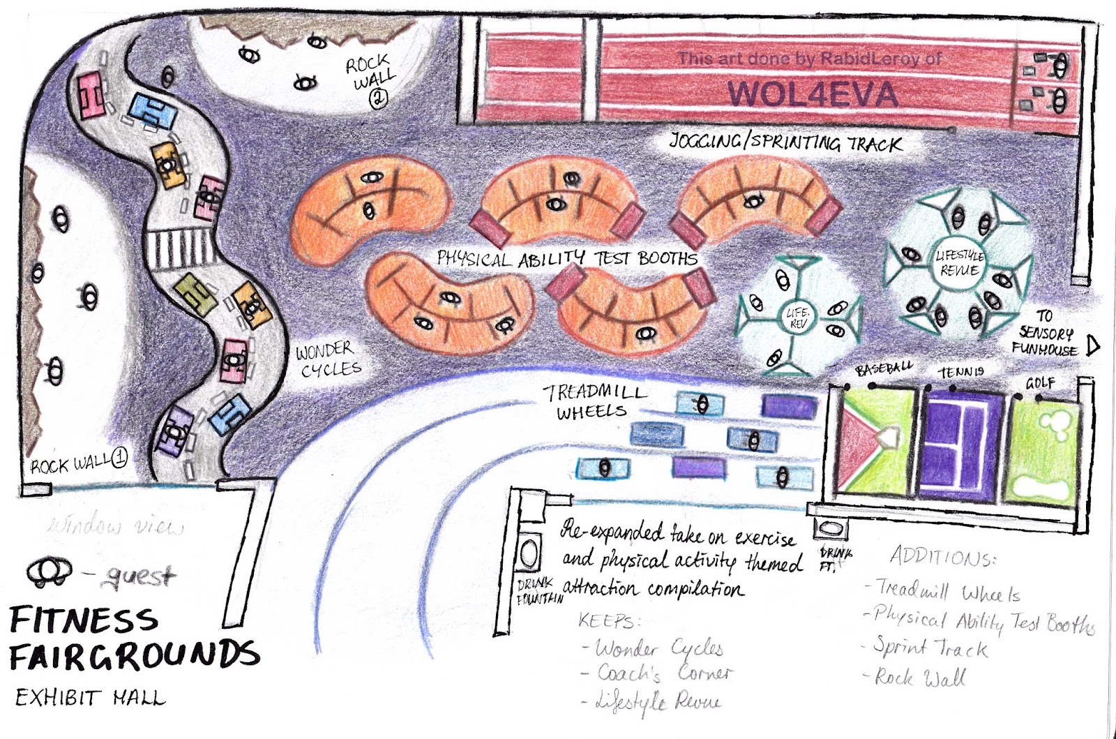 Wonders of Life, Eterna: Attractions Toolkit - Fitness Fairgrounds