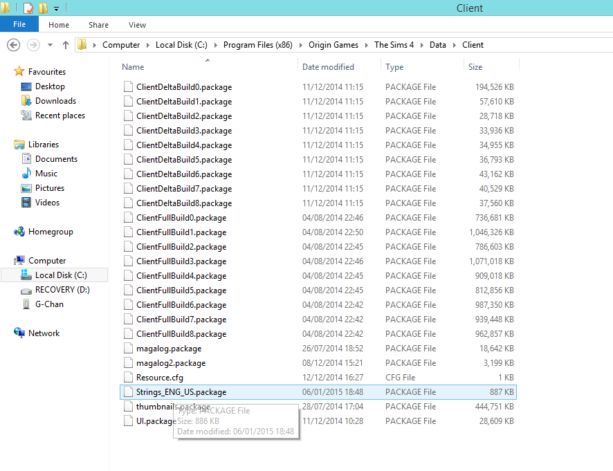 Where to put package files sims 4 - denisXX