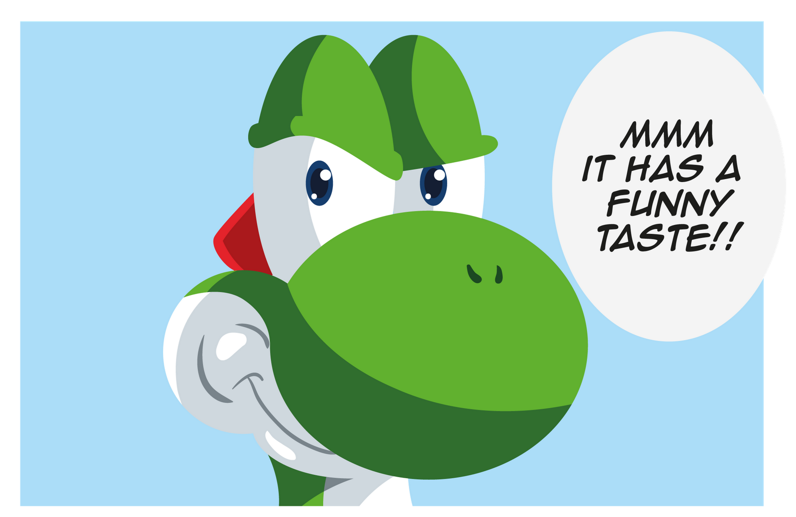 MACHATEO: Yoshi eats a funny mushroom!