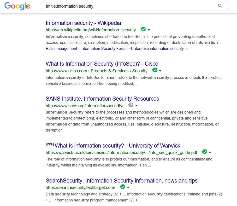 All you want to know about Google Hacking