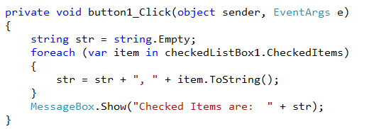 How to bind CheckedListBox using database In windows forms