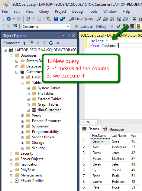 Select ,Update ,Delete and Drop statement - SQL Classes 101