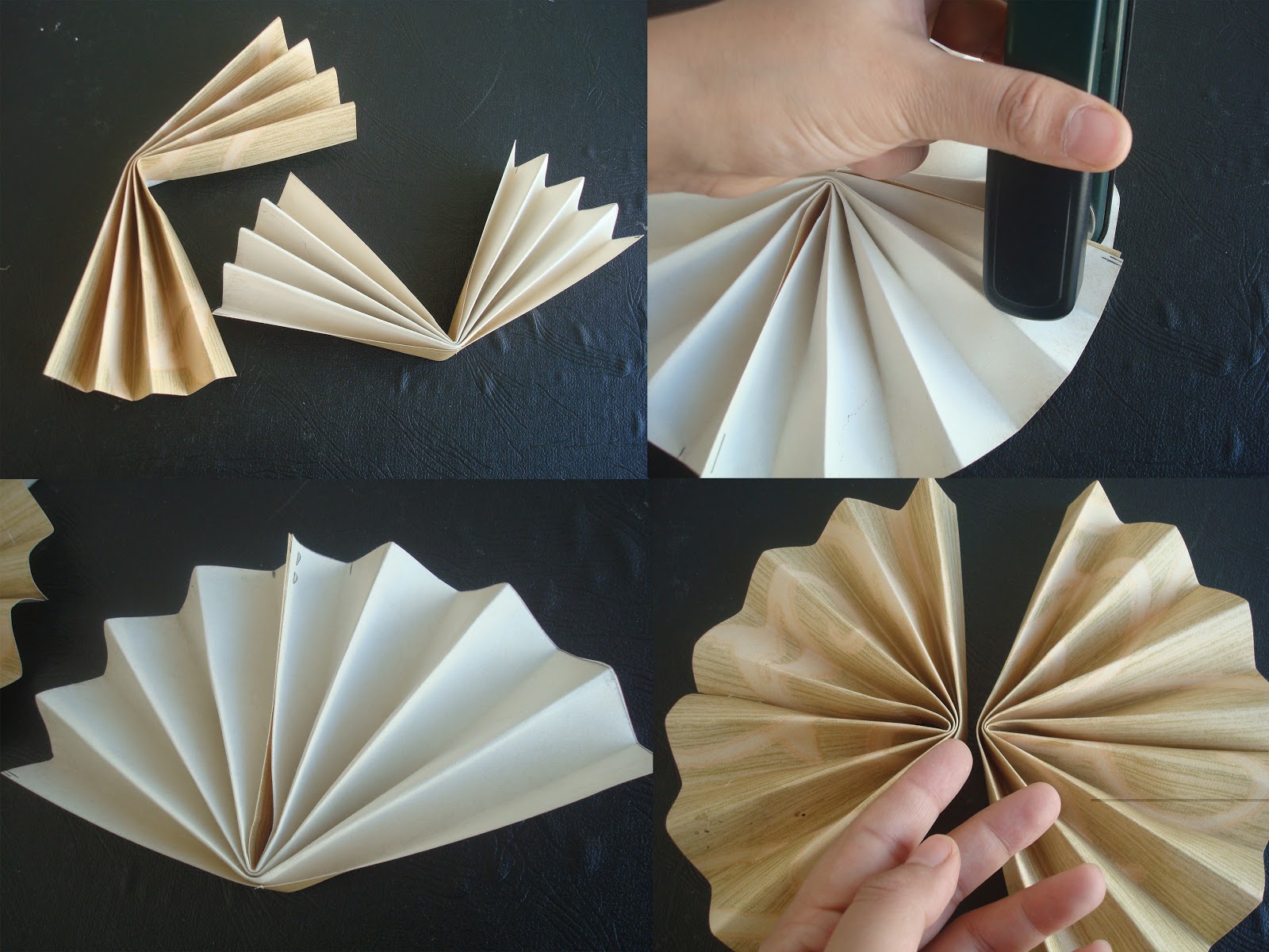 The Blooming Orchids: Accordion-pleated paper flower and Christmas tree ...