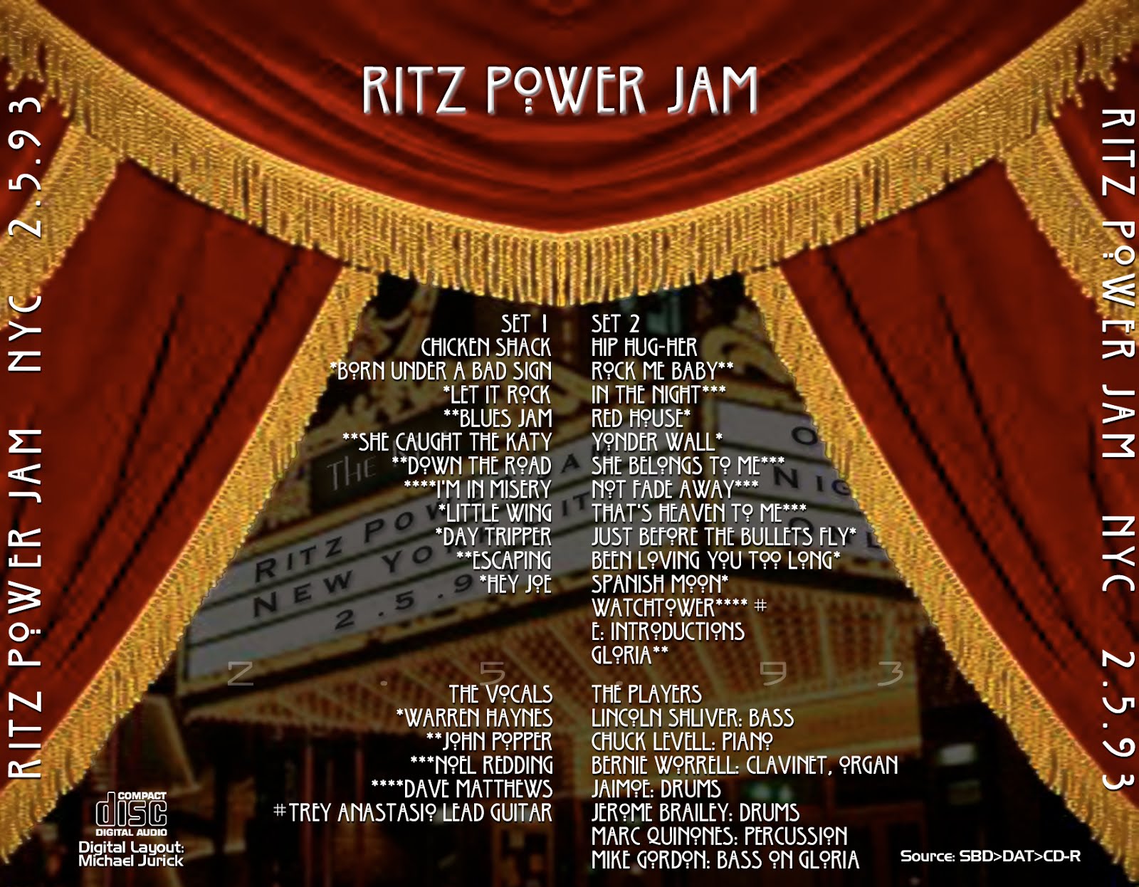Jolly Joker presents: Warren Haynes & Friends - The Ritz Power Jam 1993 ...