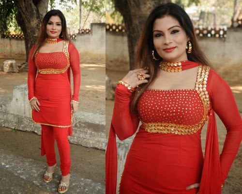 Kumtaz Red Salwar Kameez - Indian Dresses