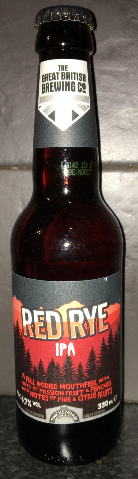 Gaming Ales: Red Rye IPA (Great British Brewing)